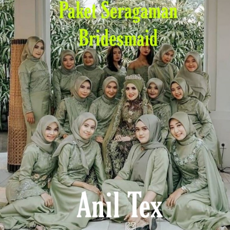 Jual KODE T18F FREE PAPER BAG DAN CARD Paket Seragaman Bridesmaid Baju ...