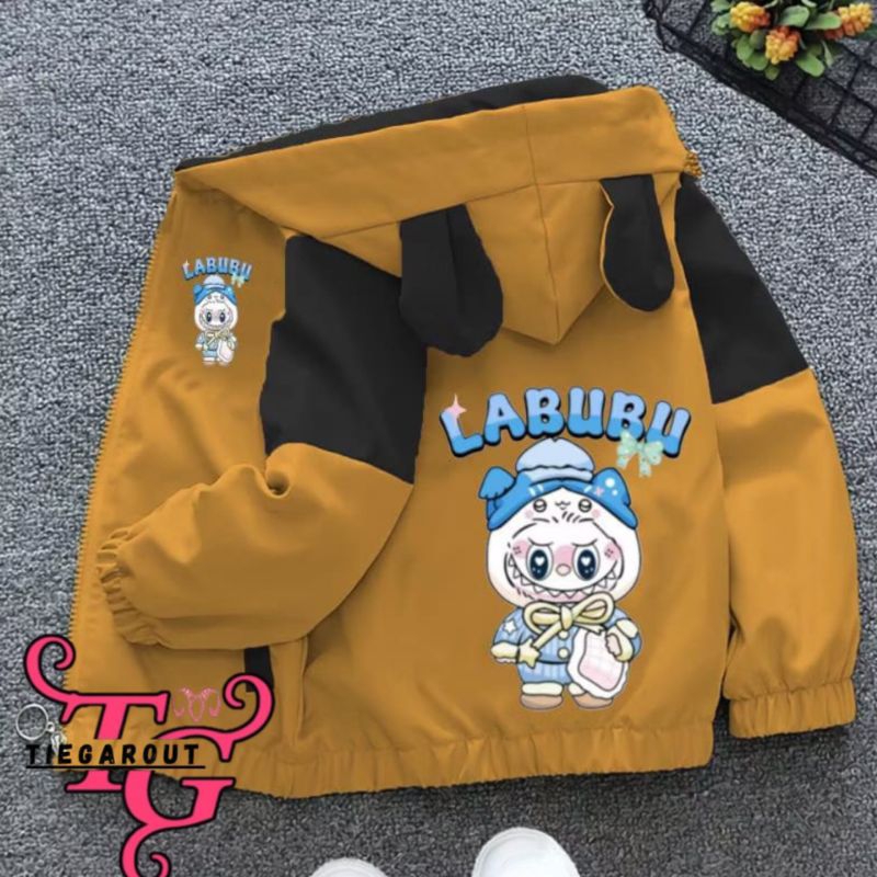 Jual JAKET ANAK PEREMPUAN/JAKET KOMBINASI BERGAMBAR LABUBU/PASHION ANAK ...