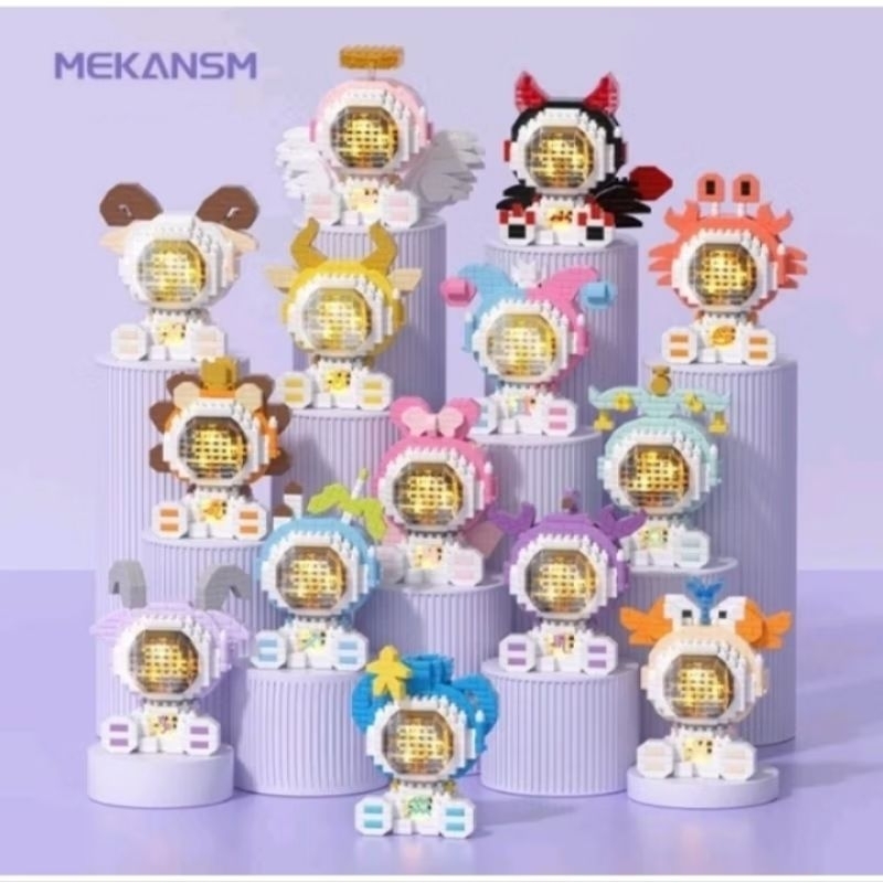 Jual Bricks building BLOCKS zodiak lampu aquarius pisces aries ...