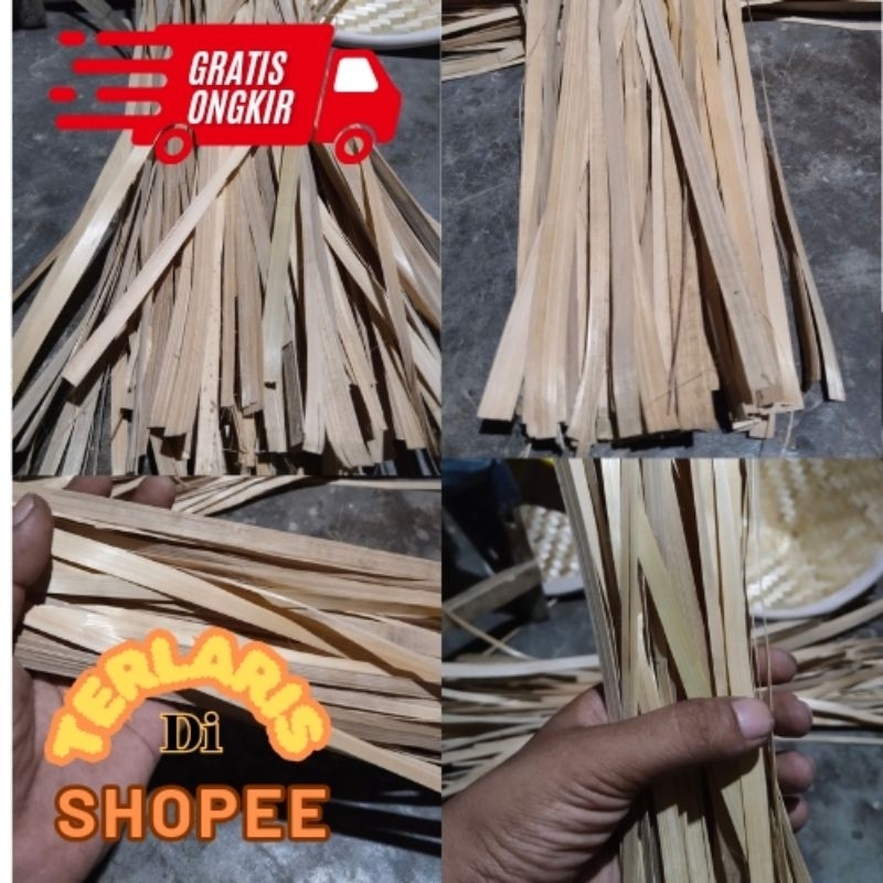Jual (BARU) Iratan Bambu Halus Bahan kerajinan tangan isi 100 pcs ...