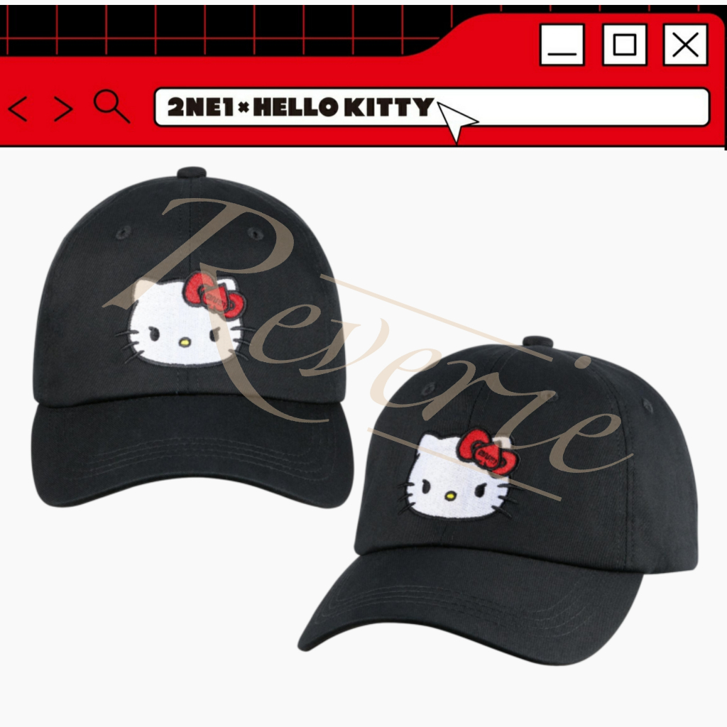 Jual TOPI BASEBALL CAP 2NE1 X HELLOKITTY JAPAN MERCH BLACKJACK KPOP ...