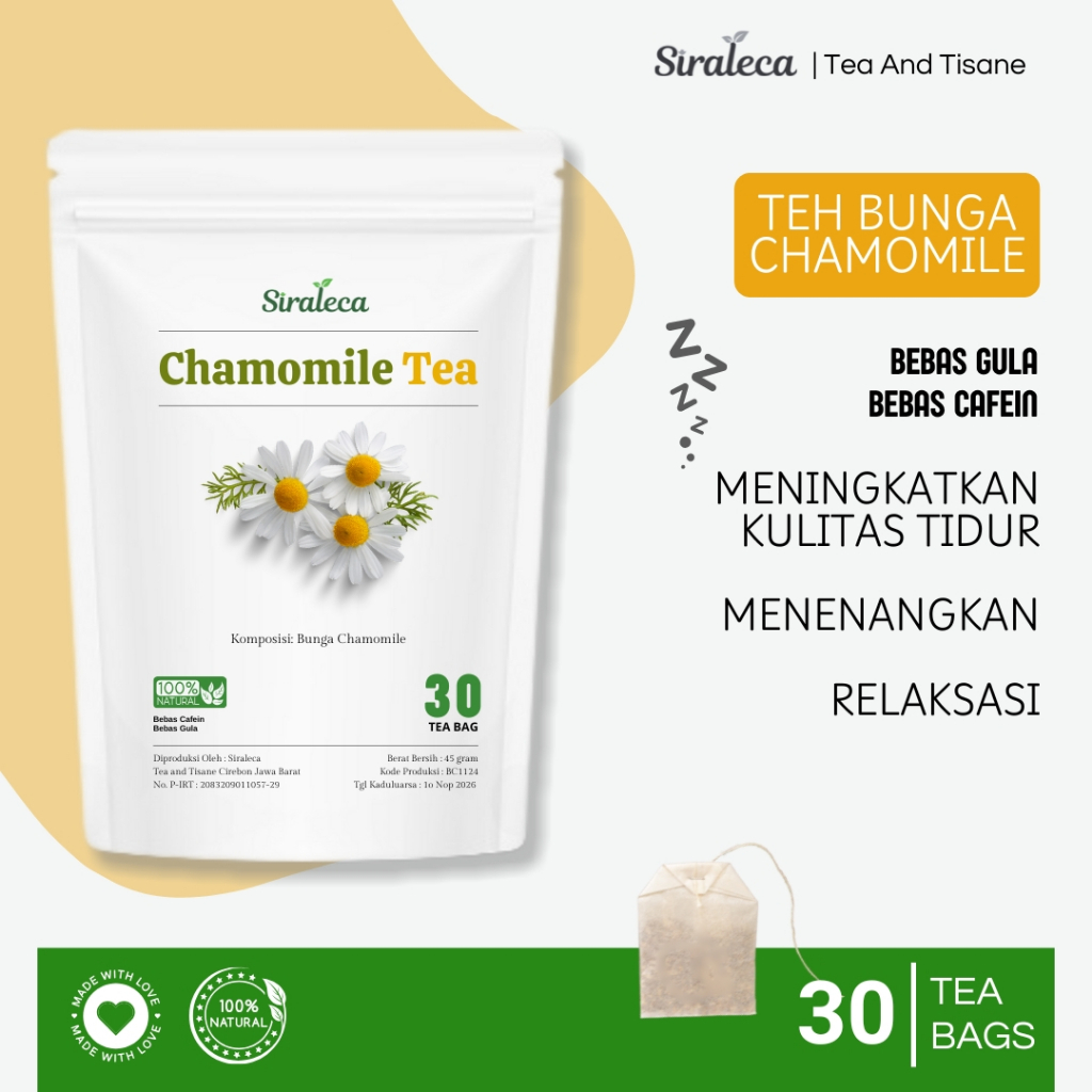 Jual Teh Bunga Chamomlie | chamomile Tea | Botanical Infusions | 30 Tea ...
