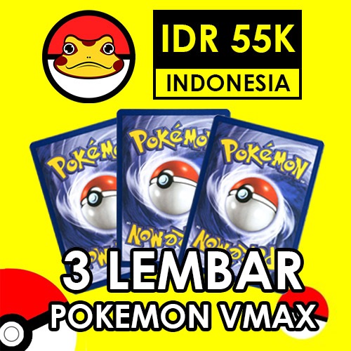 Jual Paket Promo Set 3 Kartu Pokemon VMAX (RRR) - Original TCG Pokemon Indonesia | Shopee Indonesia