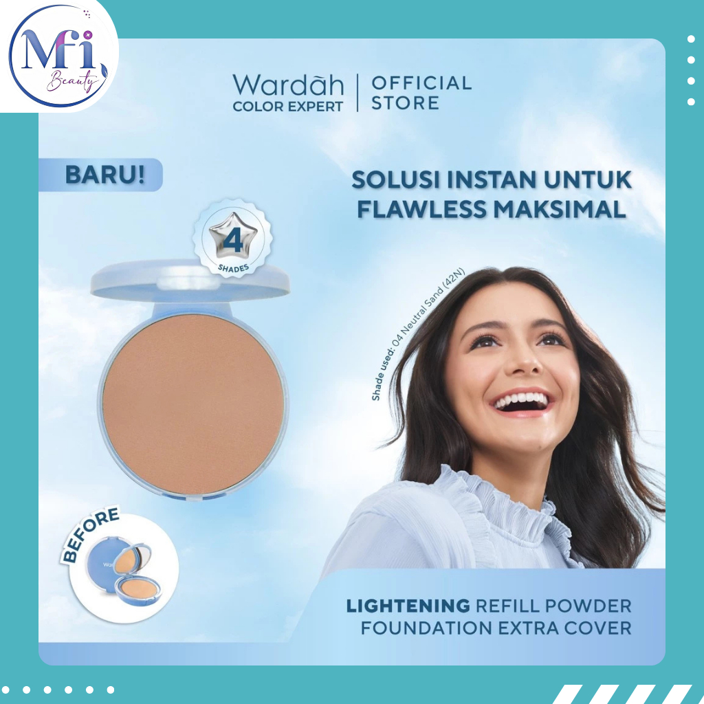 Jual MFI - NEW PACKAGING WARDAH REFILL LIGHTENING POWDER FOUNDATION ...