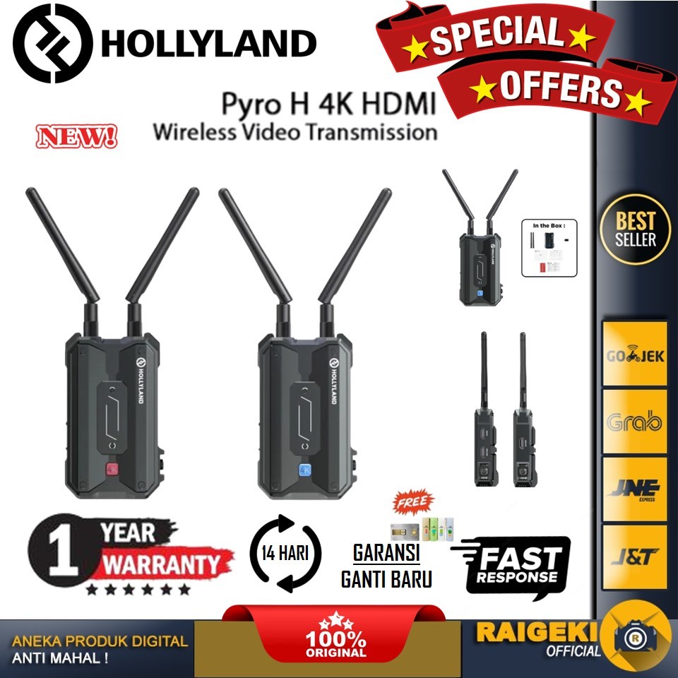 Jual Hollyland PYRO H 4K HDMI Wireless Video Transmission System Transmitter Receiver | Shopee ...