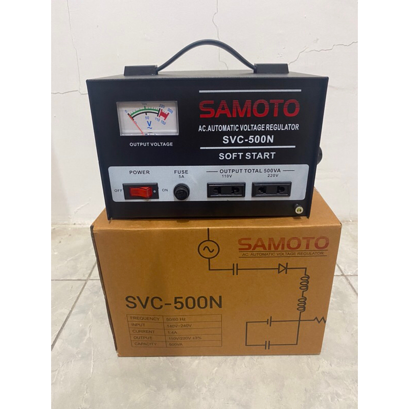 Jual Stabilizer SAMOTO 500VA 500 VA stavol listrik stavolt stabiliser ...