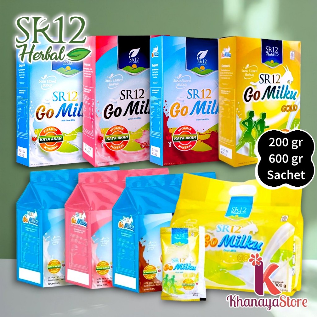 Jual SR12 - GoMilku Susu Kambing Etawa Premium 25g 200g 600g / Go Milku ...