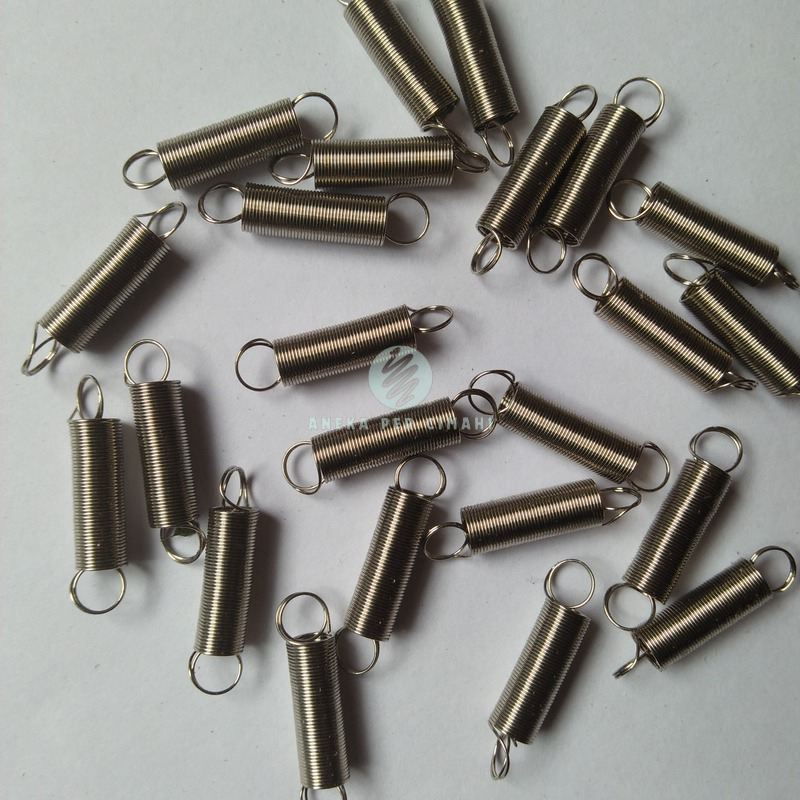 Jual Per Spring Tarik Elastis 0,3/0,4mm Stainless Panjang Total 21mm ...