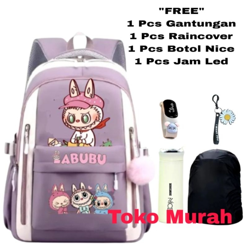 Jual Tas ransel anak perempuan Labubu Bags tas sekolah anak karakter viral | Shopee Indonesia