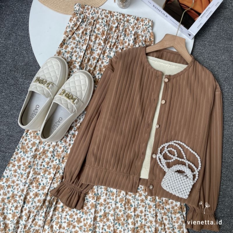 Jual Vienetta Id - ONE SET SETELAN WANITA KEKINIAN ROK PANJANG WANITA KOREAN STYLE ATASAN KNIT ...