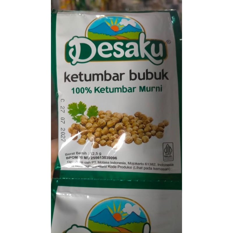 Jual Ketumbar Bubuk renteng 12pcs | Tumbar Desaku| Bumbu instan ...