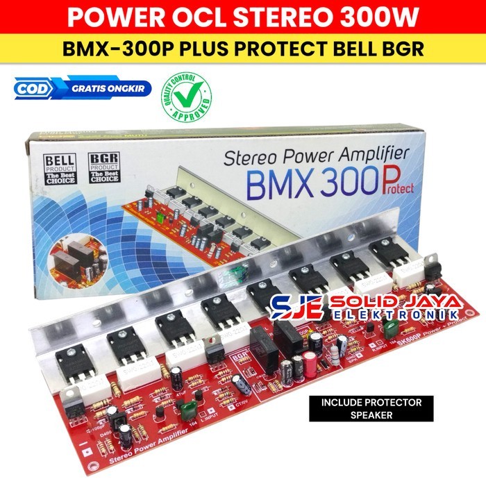 Jual KIT POWER STEREO 300W BMX300P PLUS PROTEKTOR BELL BGR - STEREO POWER AMPLIFIER AMPLI BMX ...