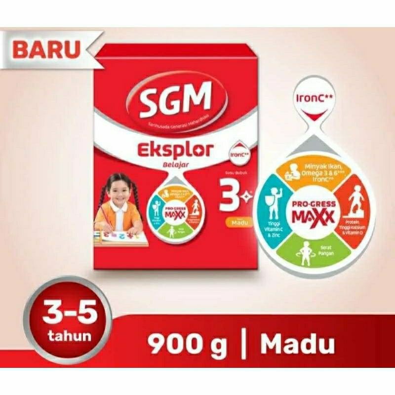 Jual SGM 3 plus + Vanila Madu 900 gr g | Shopee Indonesia