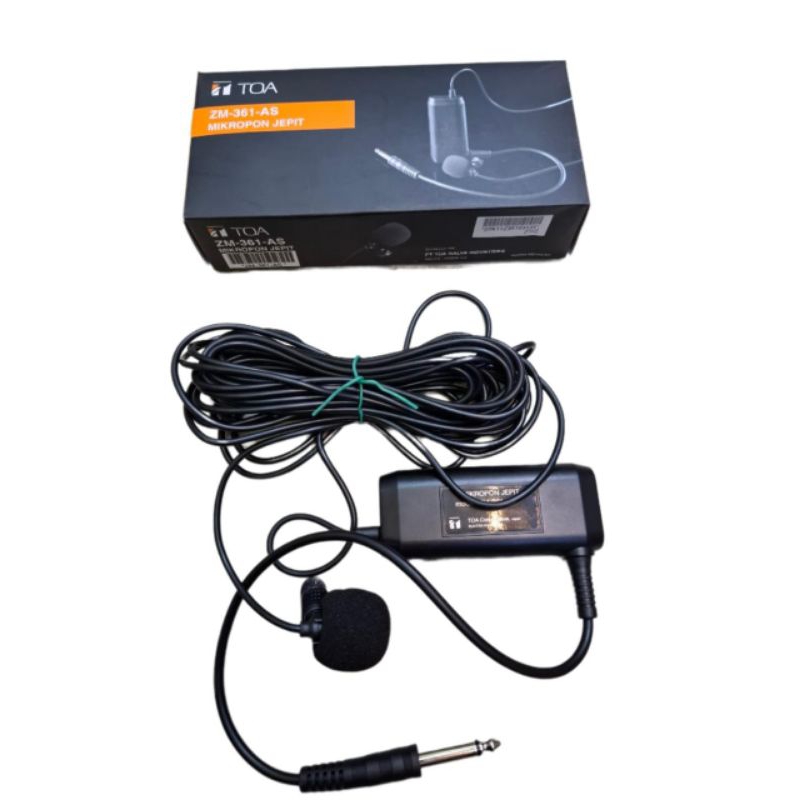 Jual TOA MONITOR AUDIO MIC JEPIT MICROPHONE JEPIT MIC KANCING ZM-361 AS ...