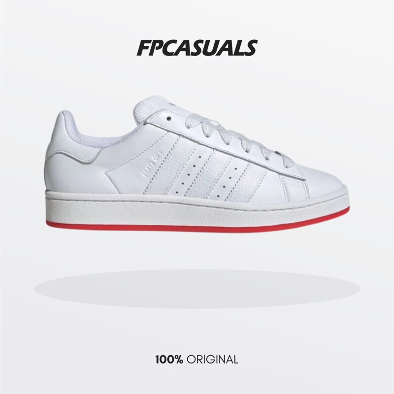 Jual Adidas Campus 00s Cloud White Cloud White Vivid Red BNIB Original ...
