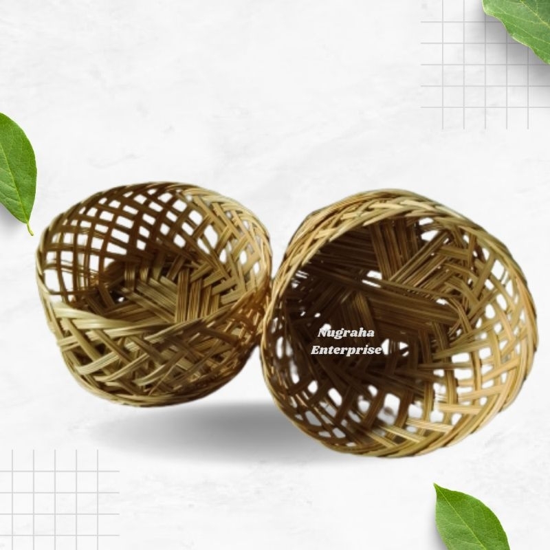 Jual Mangkok Anyaman Lidi Bentuk Bulat Aesthetic | Shopee Indonesia