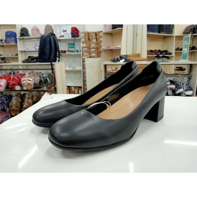 Jual BATA Sepatu Formal / Pantofel Kerja Wanita Full Hitam Terbaru ...