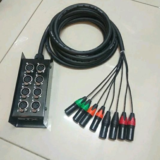 Jual Snake Cable/Kabel Snake Cabang 8 Channel Box Komplit Siap Pakai (5 ...