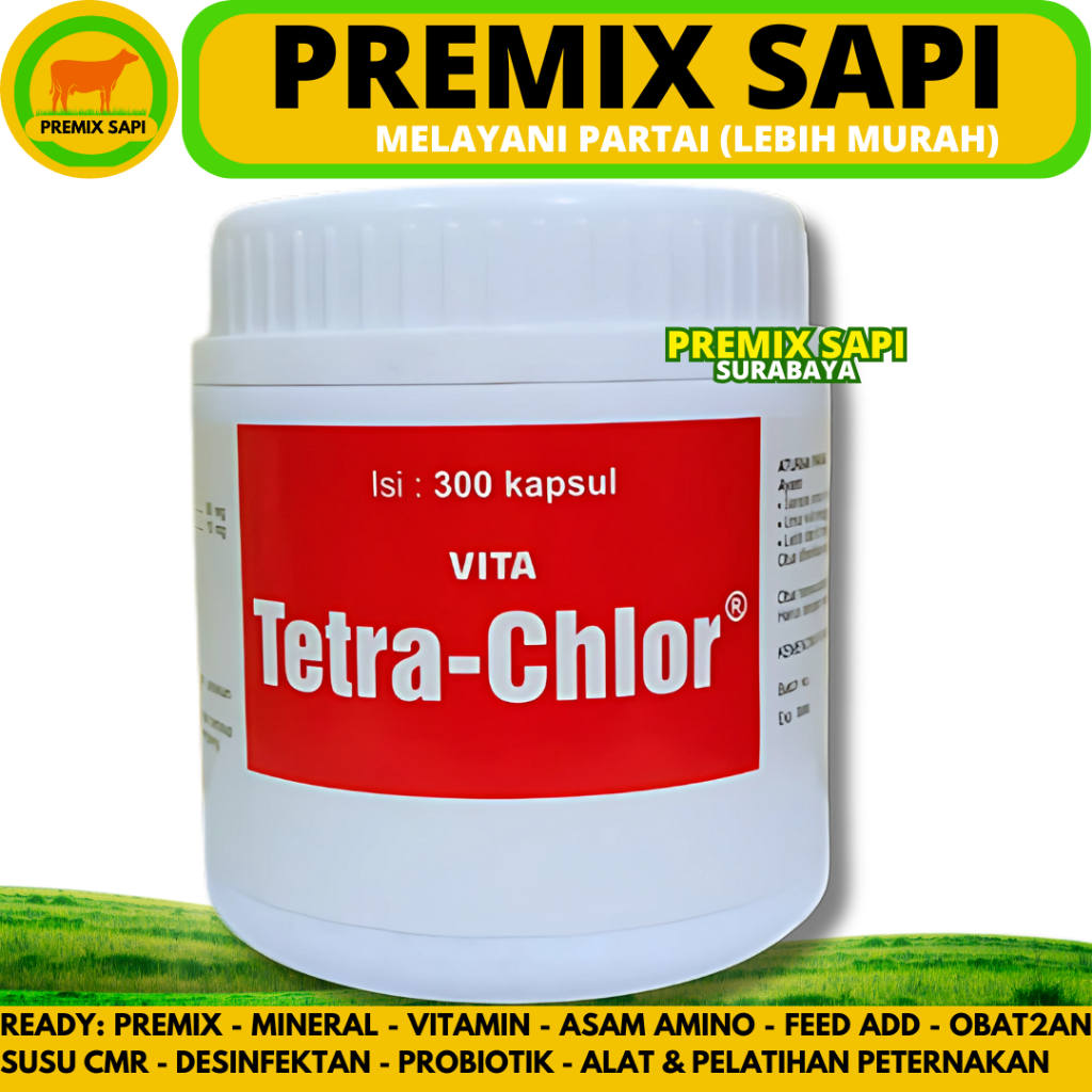 Jual VITA TETRA CHLOR 300 KAPSUL (1 POT) - Tetra Clor Ayam Medion Obat ...