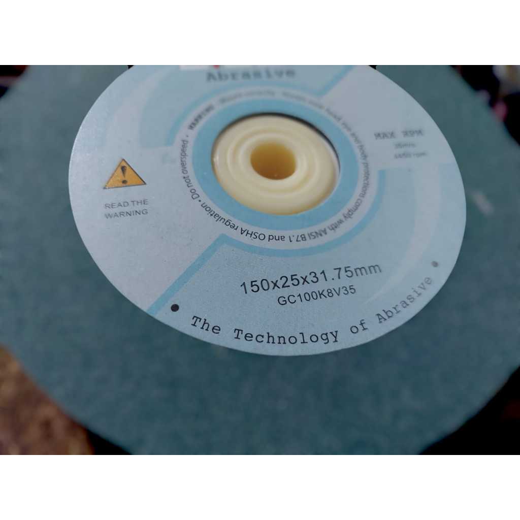 Jual Batu gerinda batu asah batu widia 6 inch Hijau Green tebal 1 inch ...