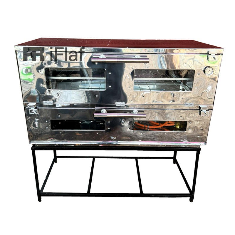 Jual Oven Gas api atas bawah stainless besar ukuran 120x55x70 cm - open ...