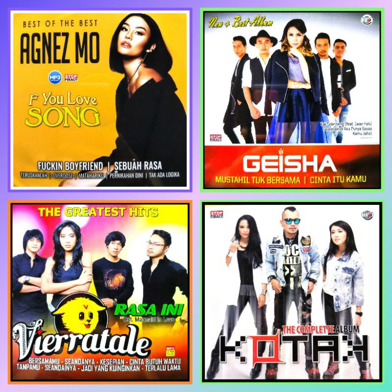 Jual Kaset MP3 Audio Musik Lagu Indo AGNEZ MO - GEISHA - VIERRA - KOTAK Album | Shopee Indonesia