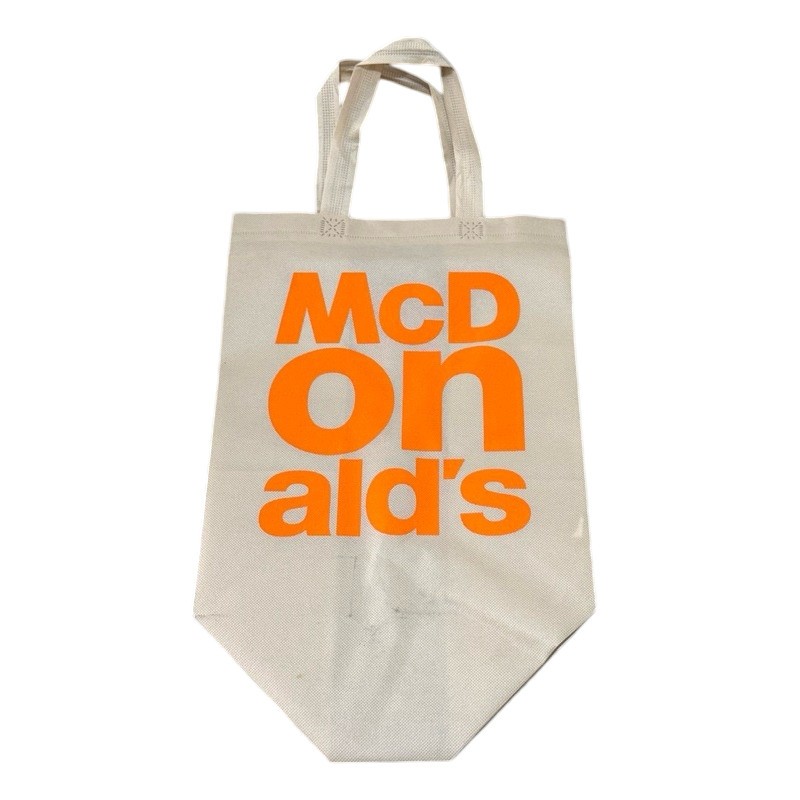 Jual Tas mcdonald terbaru Tote bag shopping bag mcd Kream Tulisan ...