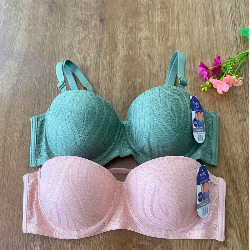 Jual YOUNG CURVES PUSH UP BRA HALF CUP TALI BISA LEPAS PASANG BH 32B 34B 36B | Shopee Indonesia