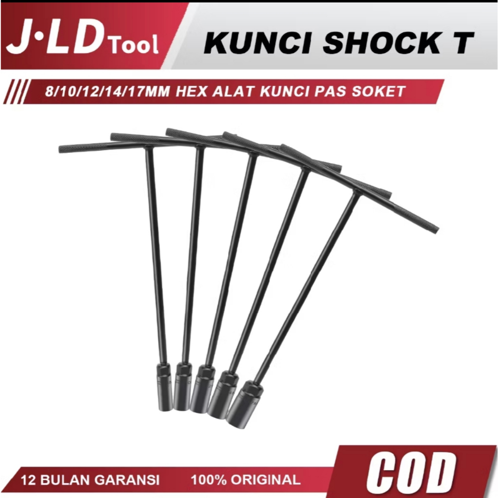 Jual Kunci Sok T CRV JLD Kunci T Socket Wrench Set 8-10-12-14mm | Shopee Indonesia