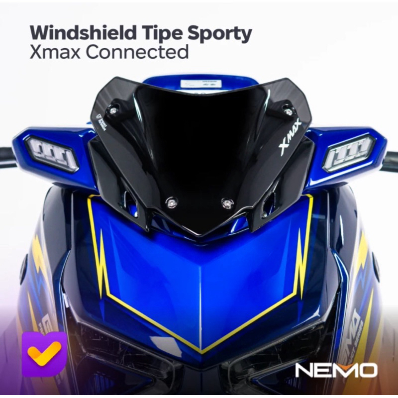 Jual NEMO Windshield / Visor Yamaha Xmax Connected 2023 - 2024 Tipe ...