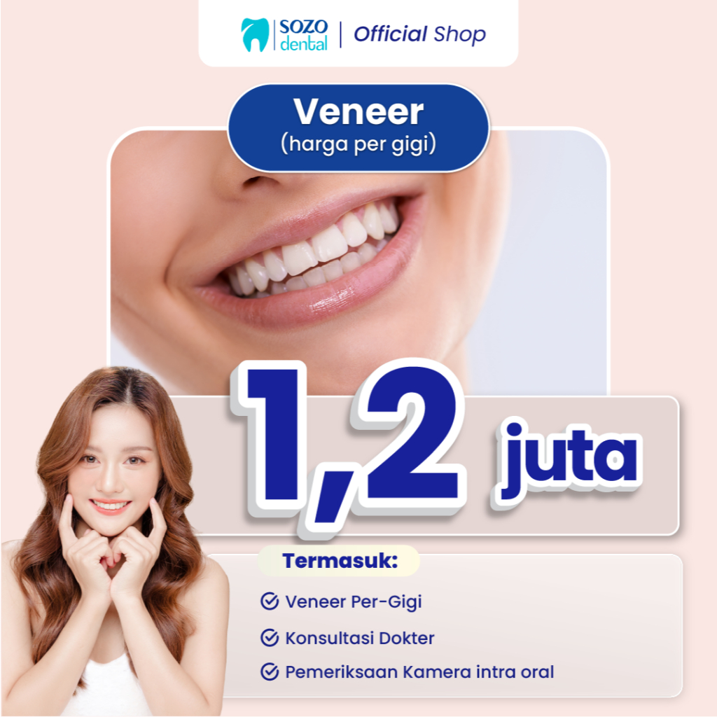Jual Veneer per Gigi plus Konsultasi Dokter Gigi dan Pemeriksaan Kamera ...