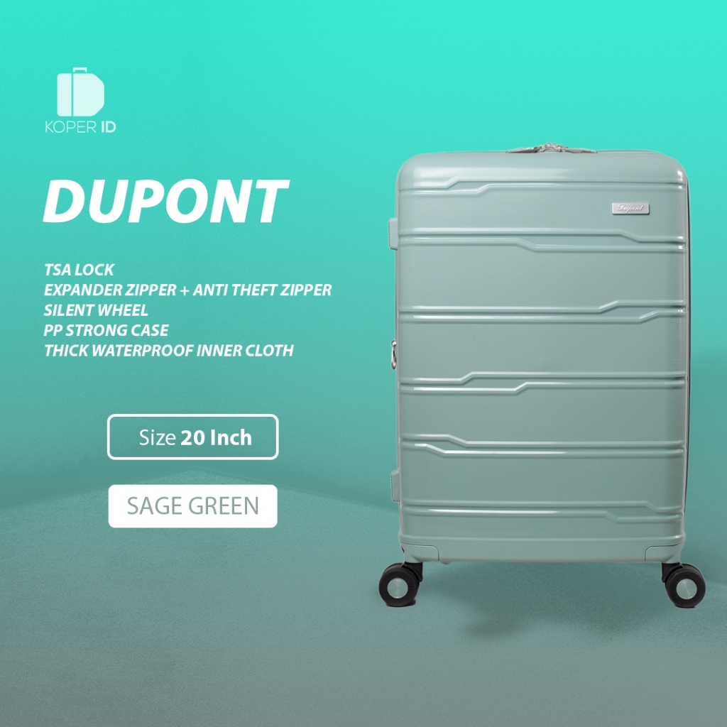 Jual Dupont Koper Hardcase PP Anti Theft Zipper dan Expander dan TSA ...