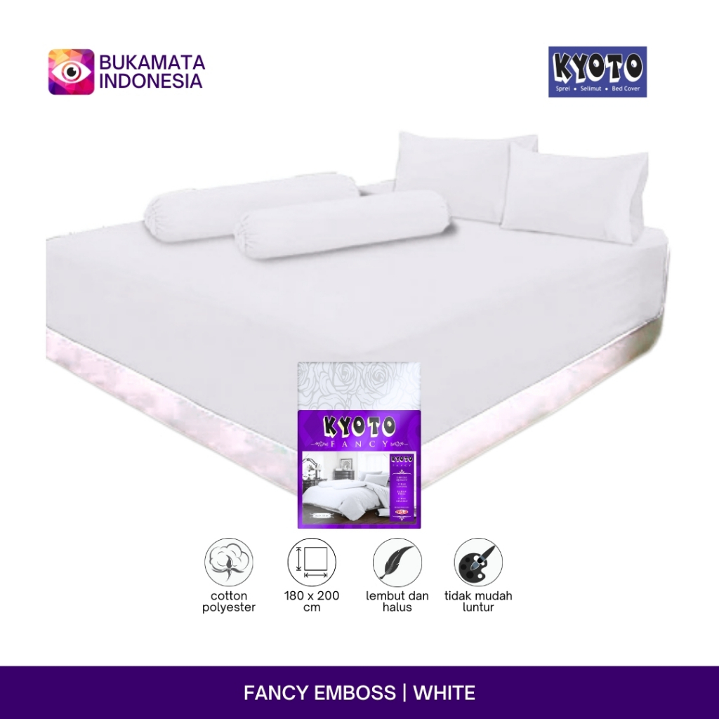 Jual Sprei Kyoto Fancy Polos Emboss Sprei Kasur Warna Sprei Set Polos Minimalis | Shopee Indonesia