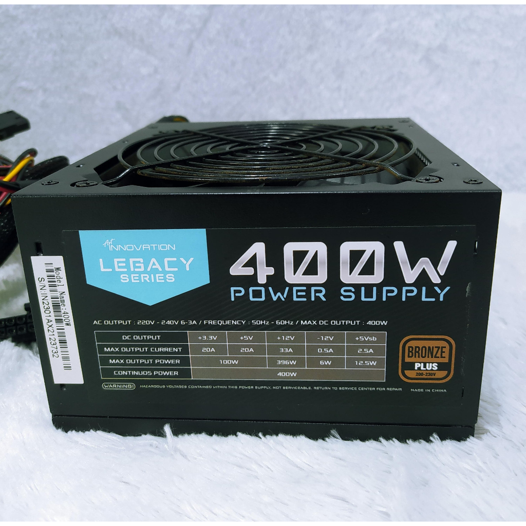 Jual PSU Power Supply Innovation Legacy 400 Watt Bekas Normal | Shopee ...