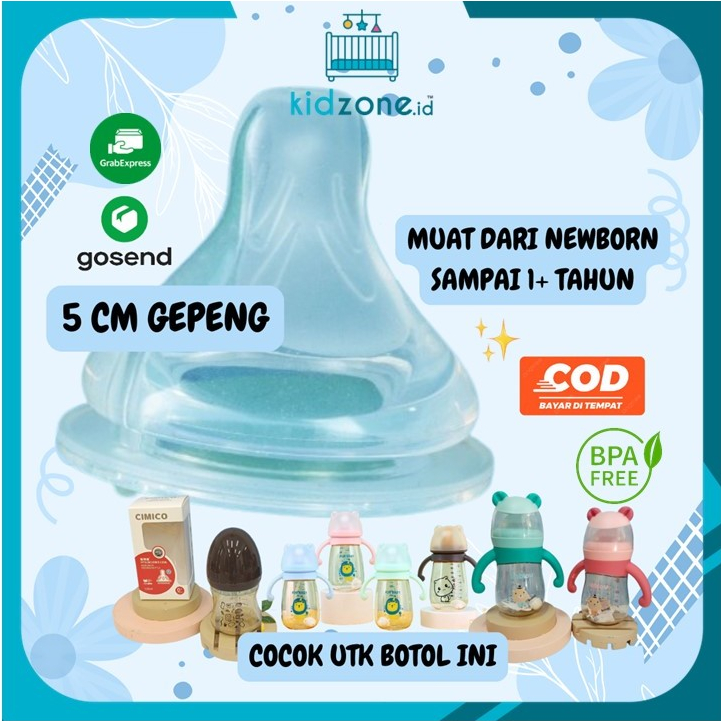 Jual DOT GEPENG Wide Neck 5cm / Silikon Dot Wide Neck 5cm Gepeng / Dot ...