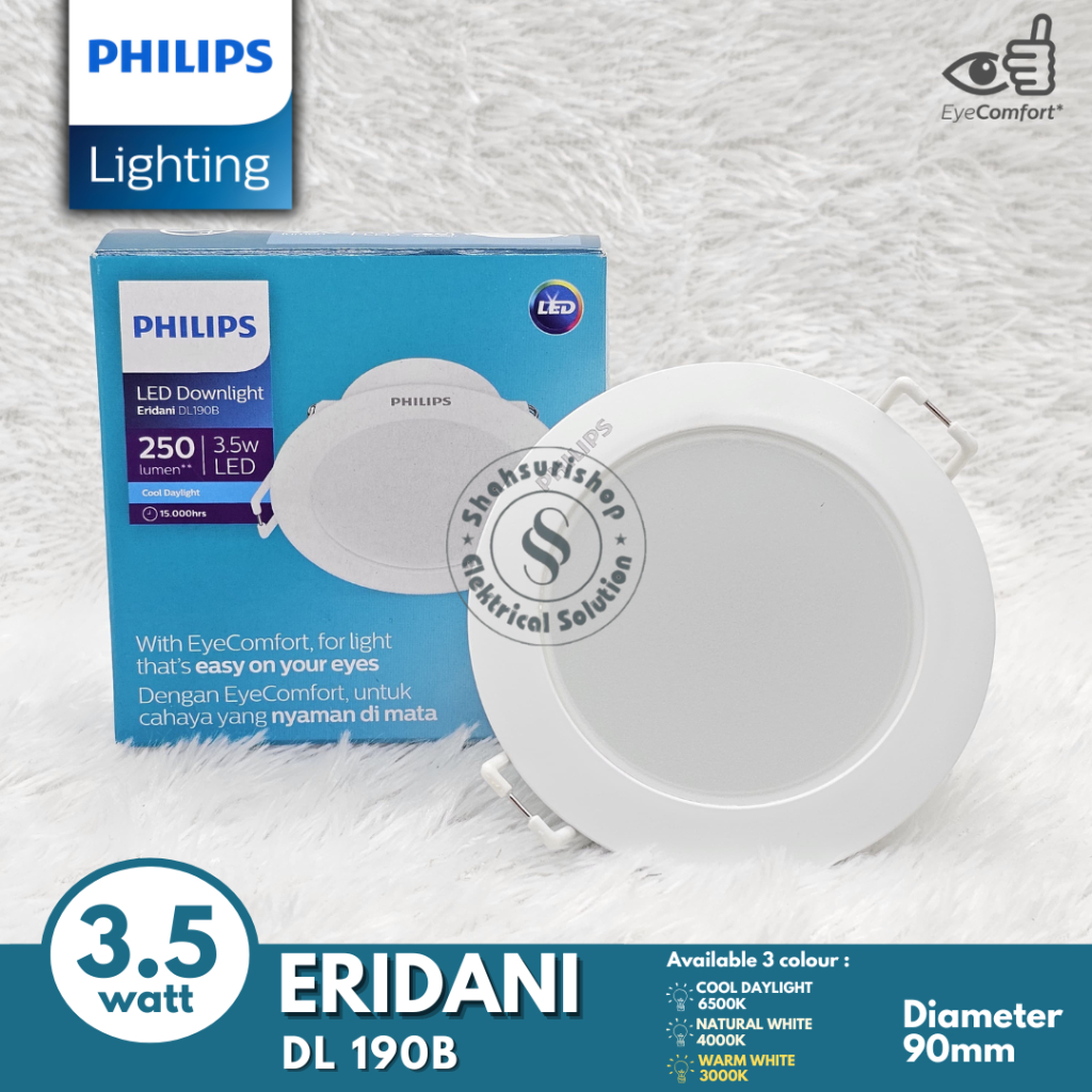 Jual LAMPU DOWNLIGHT LED PHILIPS ERIDANI DL190B 3.5W 3,5W 3 INCH | Shopee Indonesia