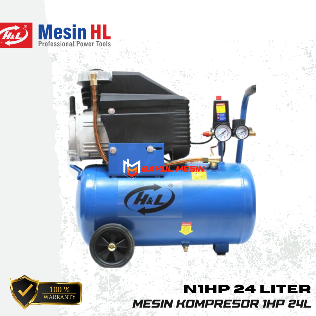 Jual H&L N1HP 24 LITER Mesin kompresor angin N 1HP 24L | Shopee Indonesia