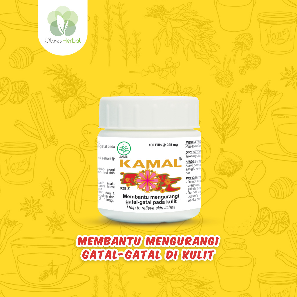 Jual Membantu Mengurangi Gatal-Gatal Pada Kulit Kamal 100 Pil | Shopee ...