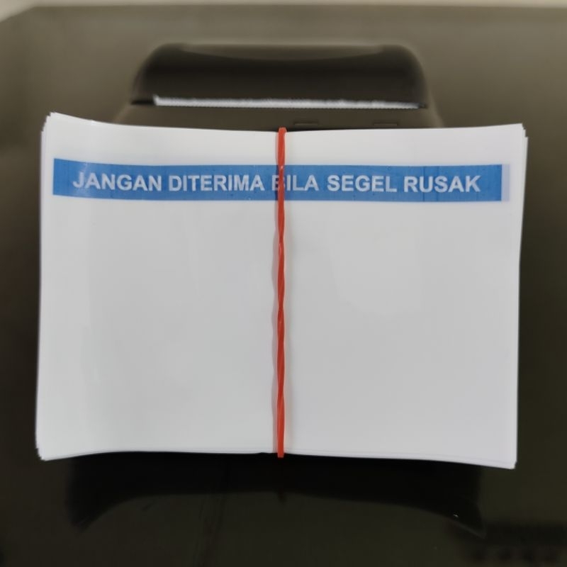 Jual Segel Galon Polos Putih (Tulisan Biru) Isi 200 Pcs | Shopee Indonesia