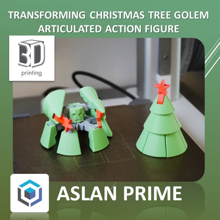 Jual TRANSFORMING CHRISTMAS TREE GOLEM MECH MODEL KIT POSEABLE JOINTED ...
