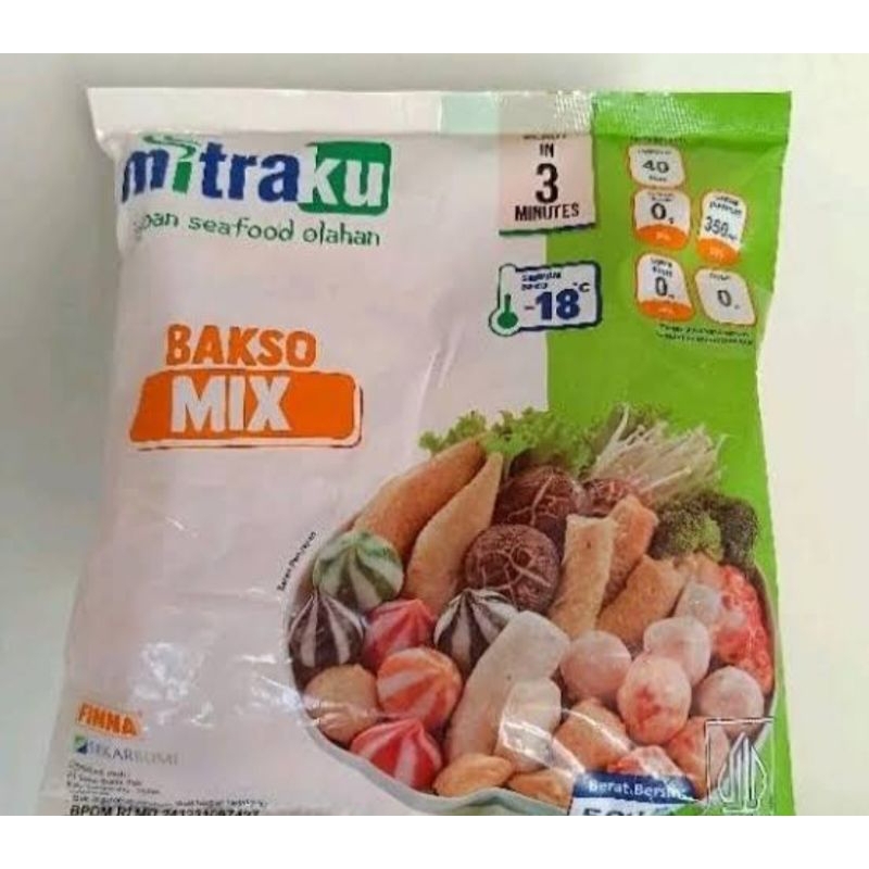 Jual 250 gram Bakso Mix Mitraku Bakso suki mix | Shopee Indonesia