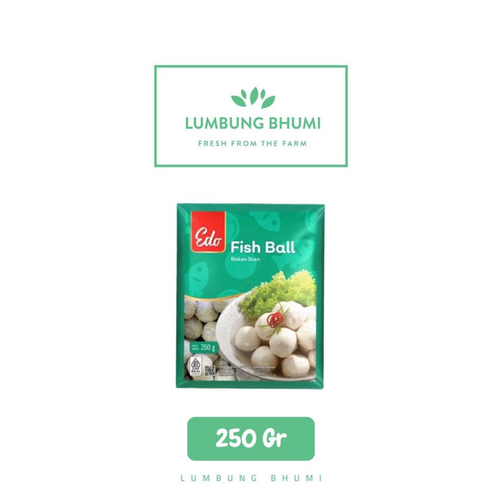 Jual EDO Bakso Ikan Fish Ball Frozen 250 gr 1 Pcs - Lumbung Bhumi ...