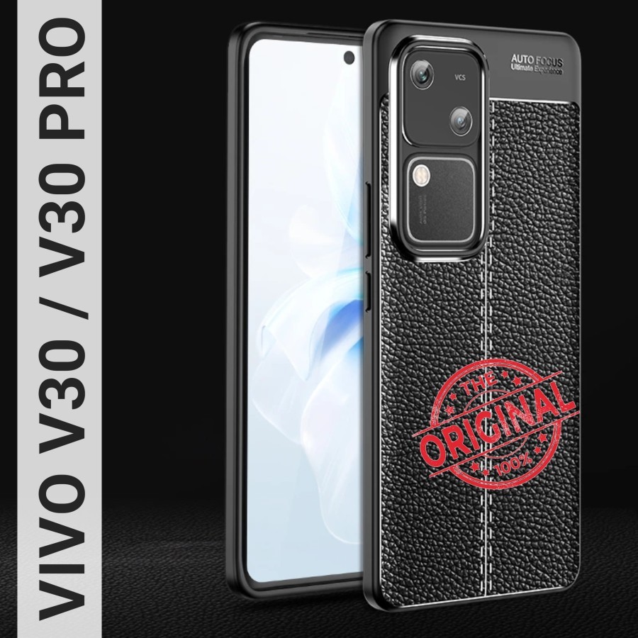 Jual Case VIVO V30 5G / V30 PRO 5G Silicone Carbon Autofocus Kulit Leather | Shopee Indonesia