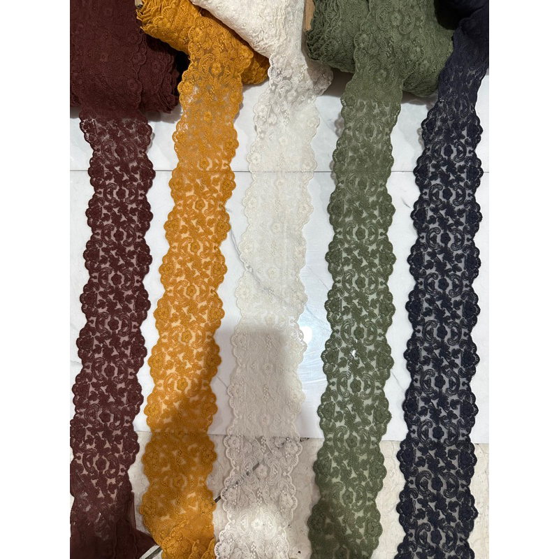 Jual Renda Tile cantik harga per meter | Shopee Indonesia