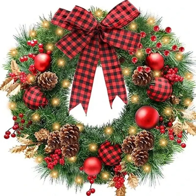Jual CHRISTMAS WREATH PREMIUM Krans Natal Hiasan Gantungan Pintu ...