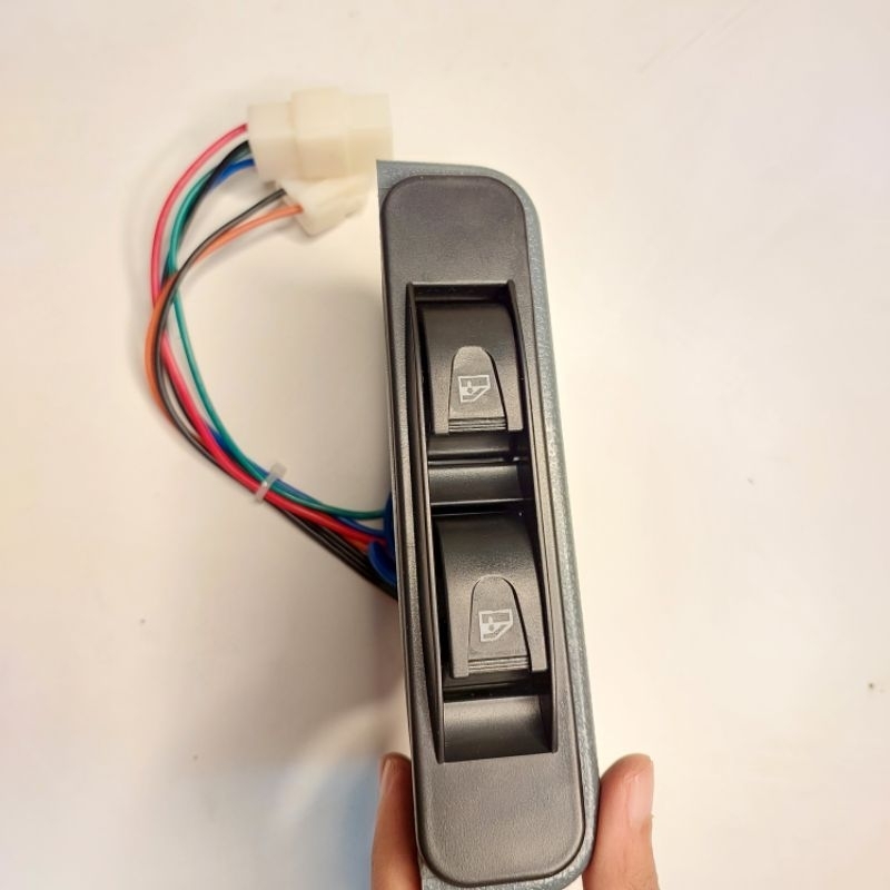 Jual saklar power window 2 pintu model universal lengkap kabel soket ...