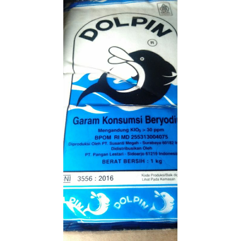 Jual garam dolphin 1 kg ( 1 bgks ) | Shopee Indonesia