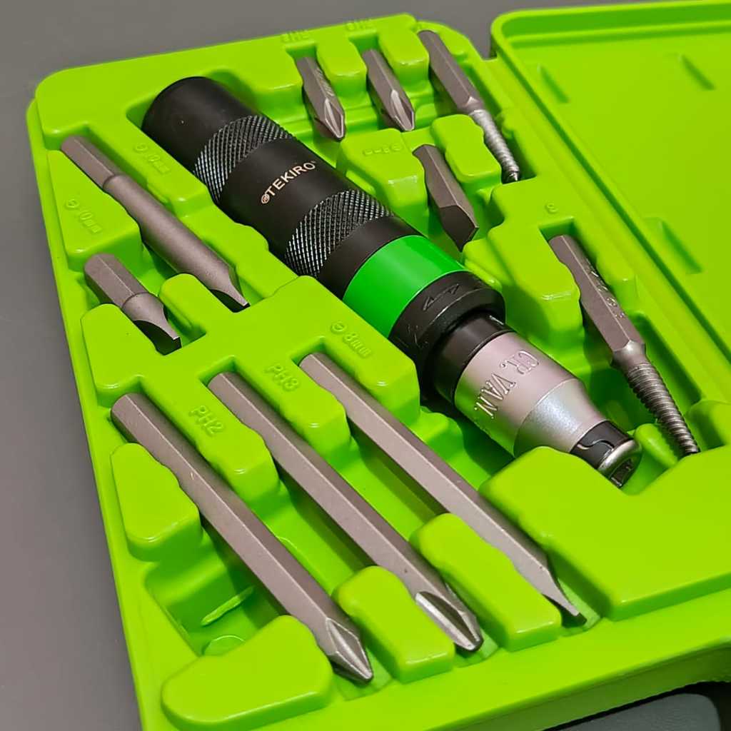 Jual Obeng Ketok Tekiro Set 11 Pcs Box Pe / Tekiro Obeng Pukul Set Box ...
