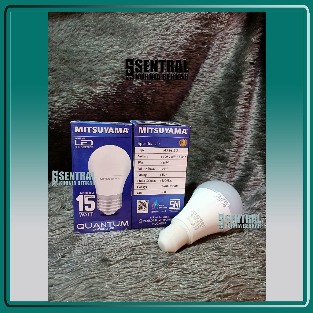 Jual Lampu Mitsuyama Quantum 15 Watt Led Bulb MS-9815Q Cahaya Putih | Shopee Indonesia