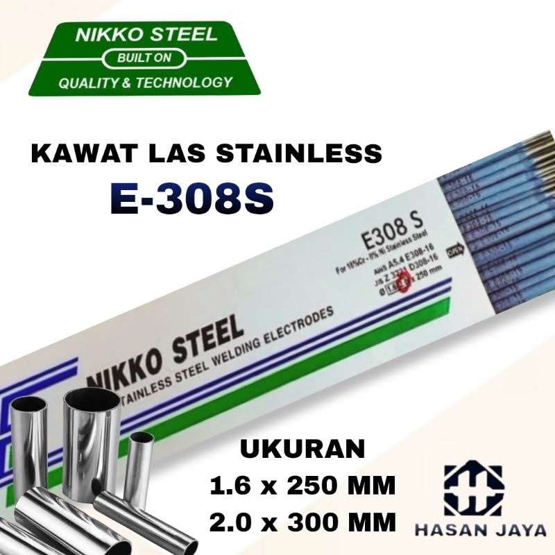 Jual Kawat Las Stainless Nikko Steel E-308 1.6mm 2.0mm 2,6mm 100 Gram | Shopee Indonesia
